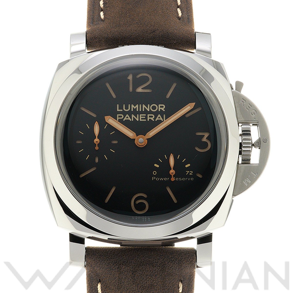 【楽天市場】【中古】 パネライ PANERAI ルミノール 1950 3デイズ パワーリザーブ アッチャイオ PAM00423 V番(2019 ...