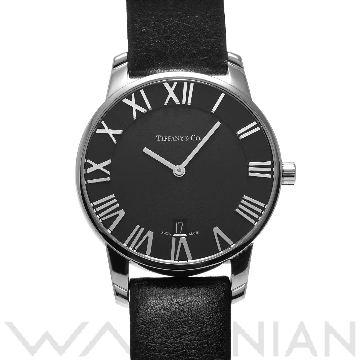 【楽天市場】【中古】 ティファニー TIFFANY & Co. アトラス ドーム 34875944 ブラック メンズ 腕時計：ウォッチニアン ...