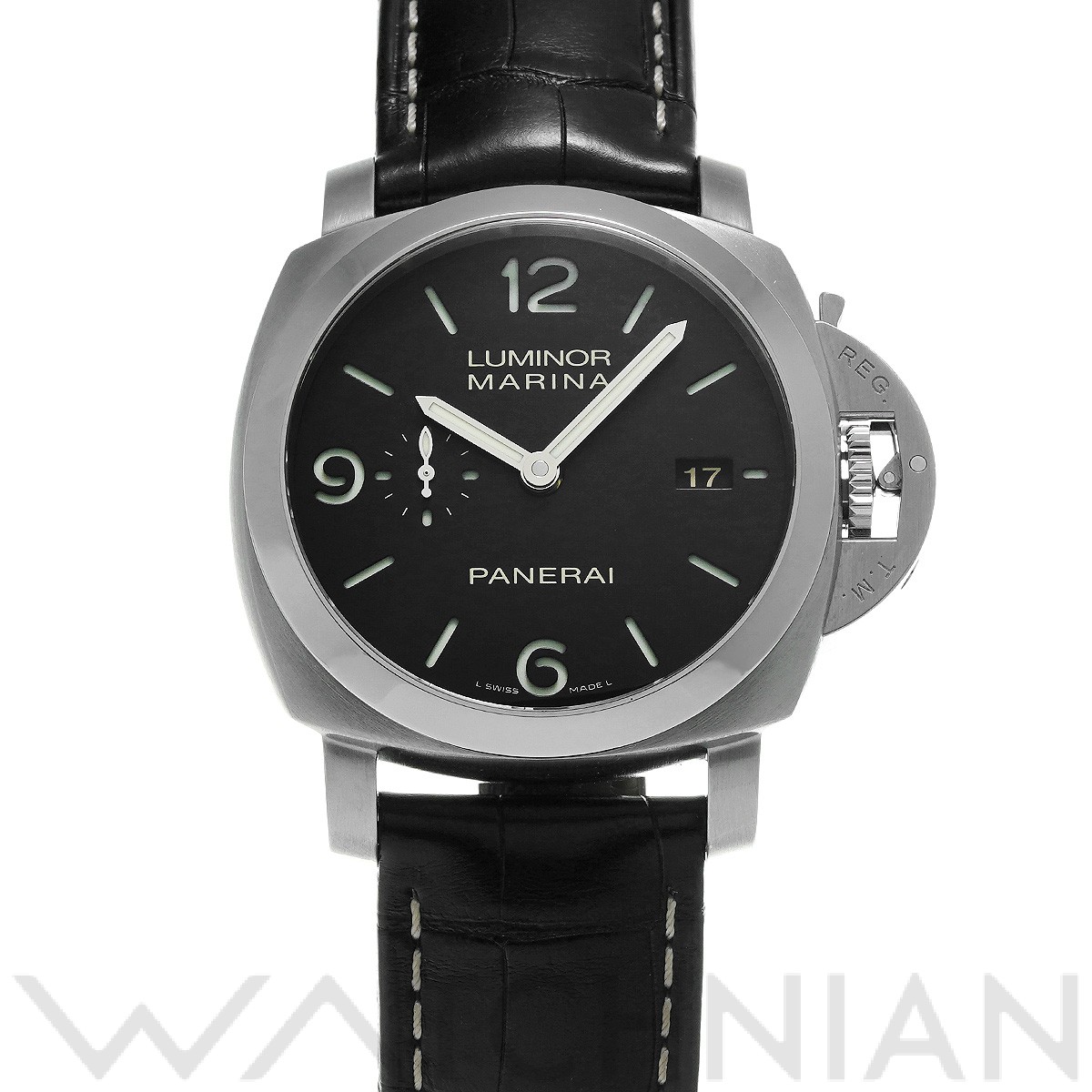 【楽天市場】【中古】 パネライ PANERAI ルミノールマリーナ 1950 3デイズ オートマティック アッチャイオ PAM00312 S番 ...