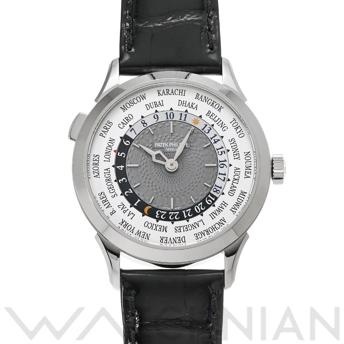 【楽天市場】【ローン60回払い無金利】【中古】 パテック フィリップ PATEK PHILIPPE ワールドタイム 5230G-014 グレー ...