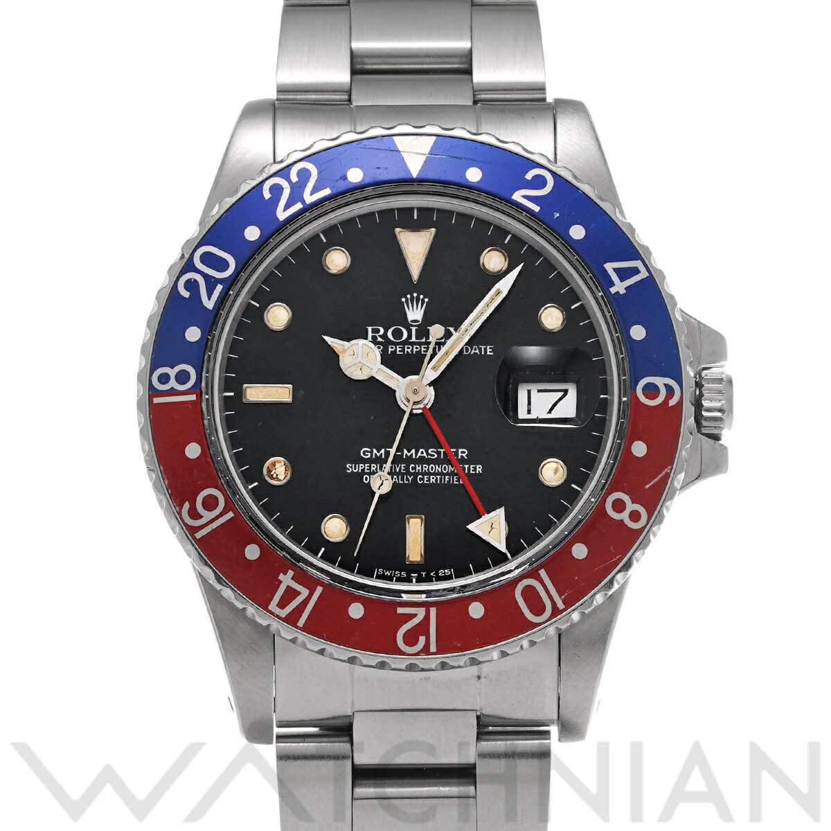【楽天市場】【～3/31 最大2万円クーポン】ロレックス ROLEX GMTマスター 16750 89番台(1985年頃製造) ブラック ...