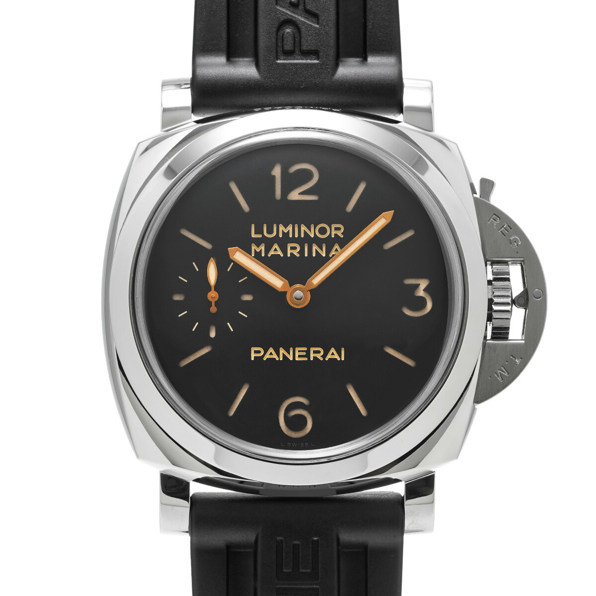 【楽天市場】パネライ PANERAI ルミノールマリーナ 1950 3デイズ アッチャイオ PAM00422 P番(2013年製造) ブラック ...