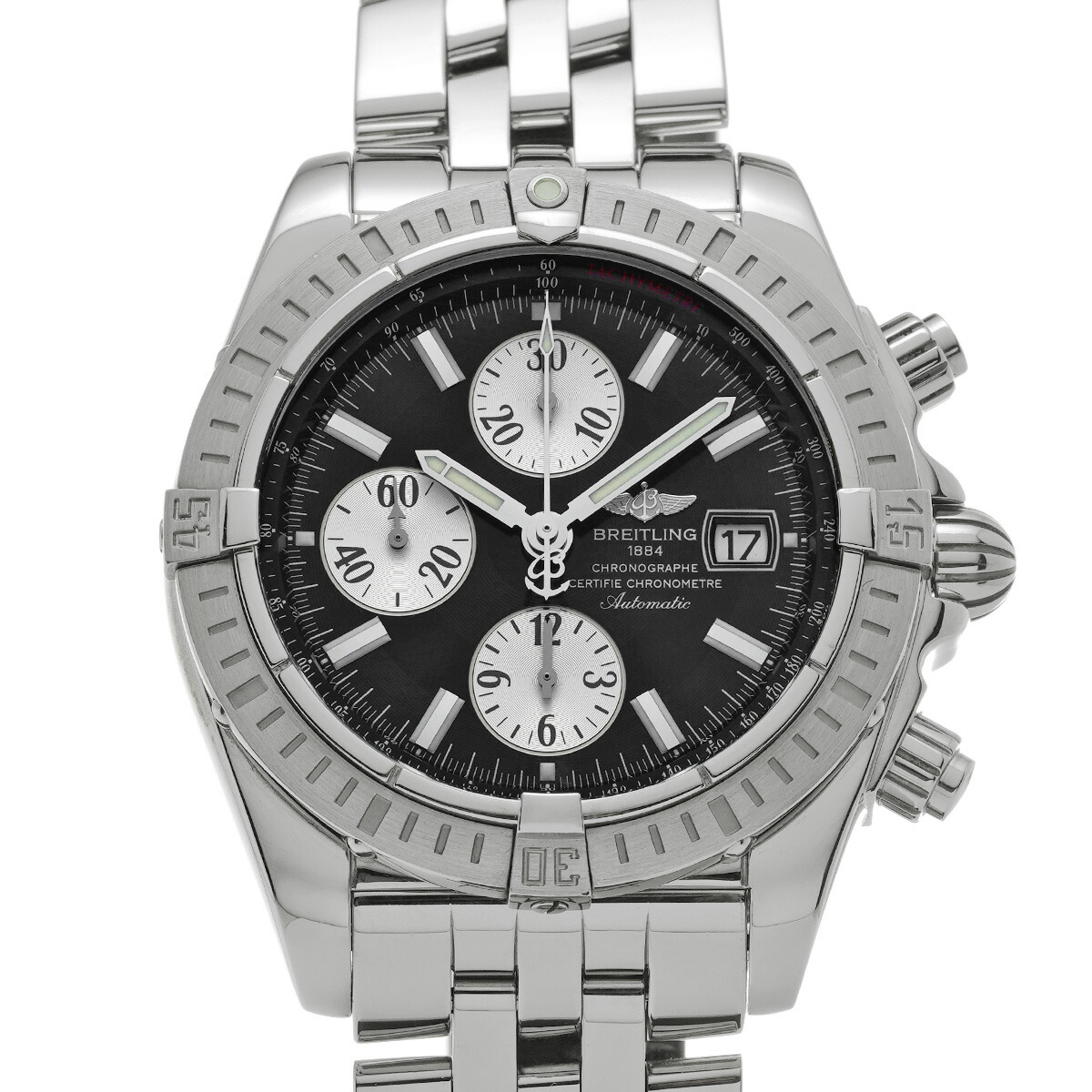 【楽天市場】ブライトリング BREITLING クロノマット エボリューション A1335611/B719 ブラック/シルバ− メンズ 腕時計 ...