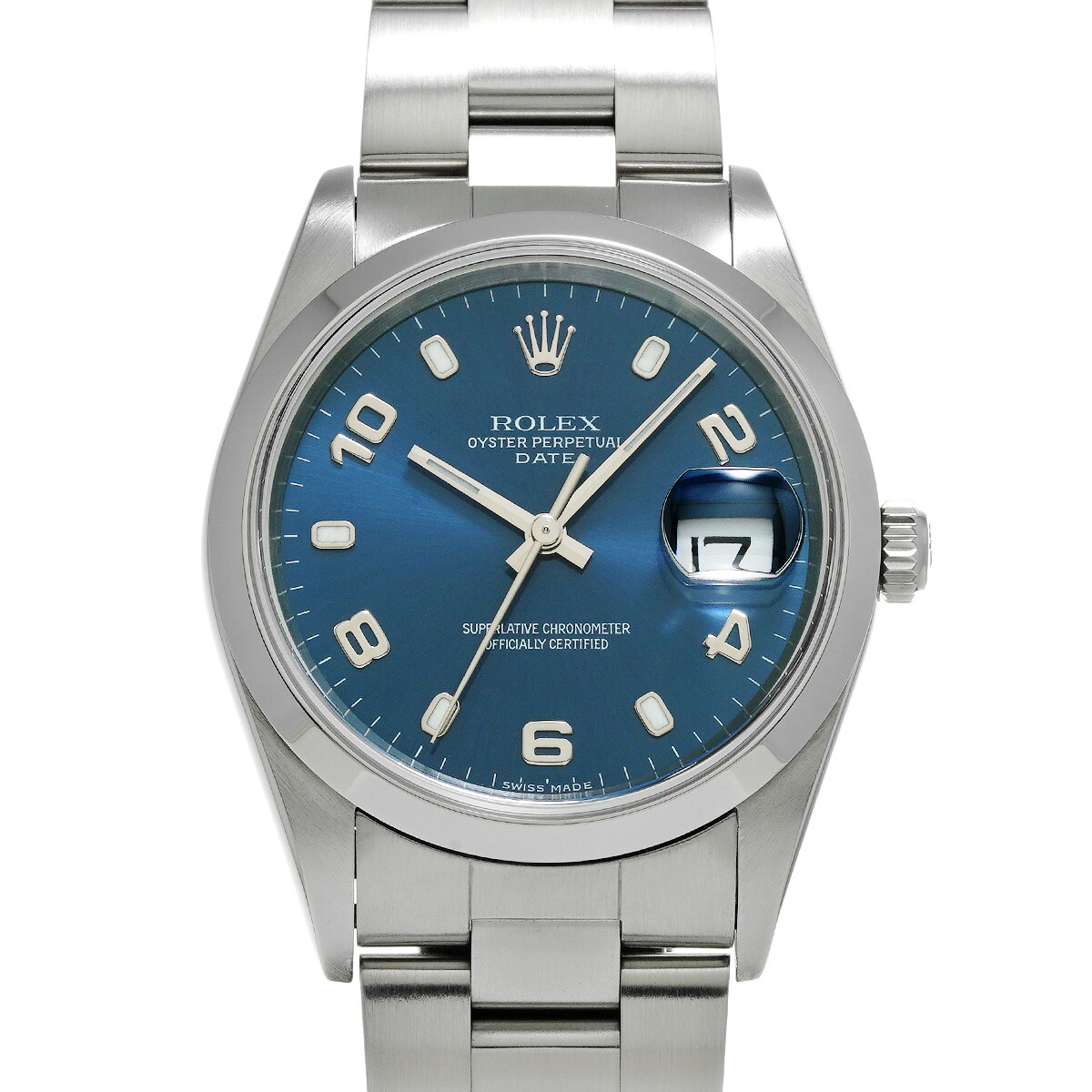 【楽天市場】ロレックス ROLEX オイスターパーペチュアル デイト 15200 K番(2001年頃製造) ブルー メンズ 腕時計 ロレックス ...