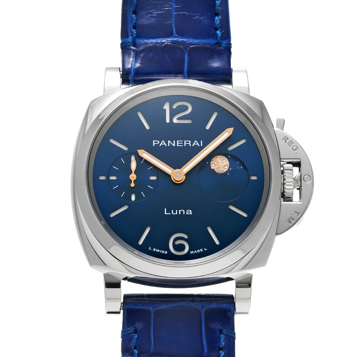 【楽天市場】パネライ PANERAI ルミノール ドゥエ ルナ PAM01179 Y番(2022年製造) ブルー メンズ 腕時計 パネライ ...
