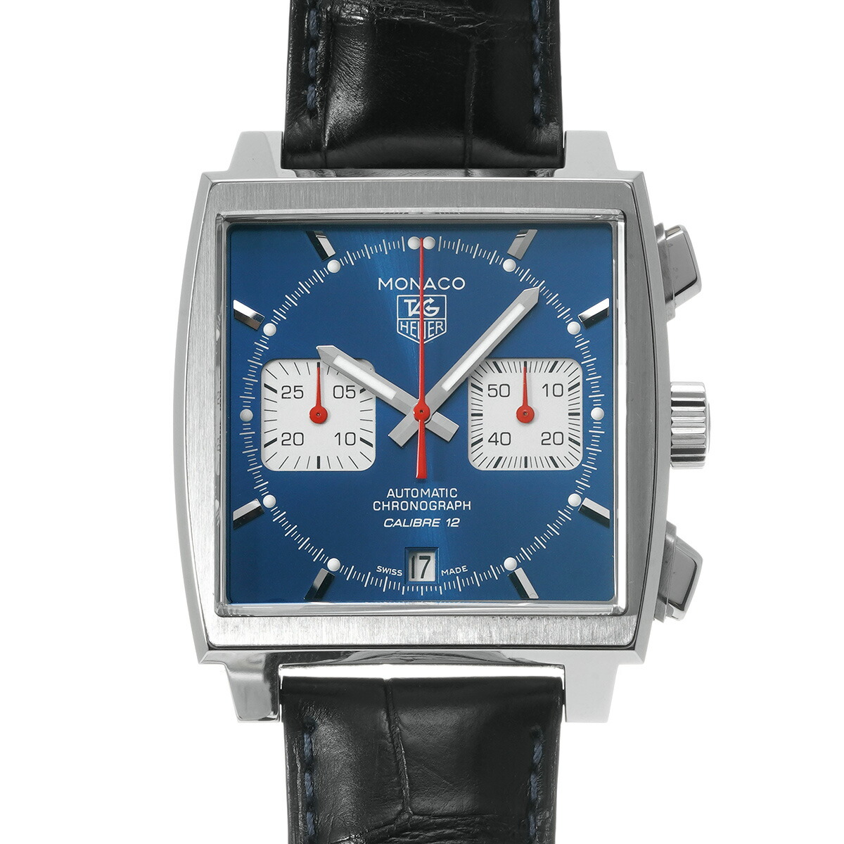 【楽天市場】タグ ホイヤー TAG HEUER モナコ キャリバー12 クロノグラフ CAW2111.FC6183 ブルー/シルバー メンズ ...