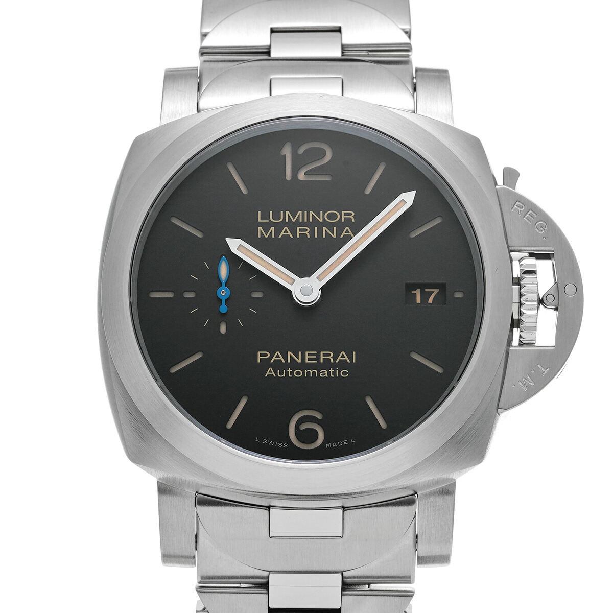 【楽天市場】パネライ PANERAI ルミノールマリーナ 1950 3デイズ アッチャイオ PAM00722 V番(2019年製造) ブラック ...
