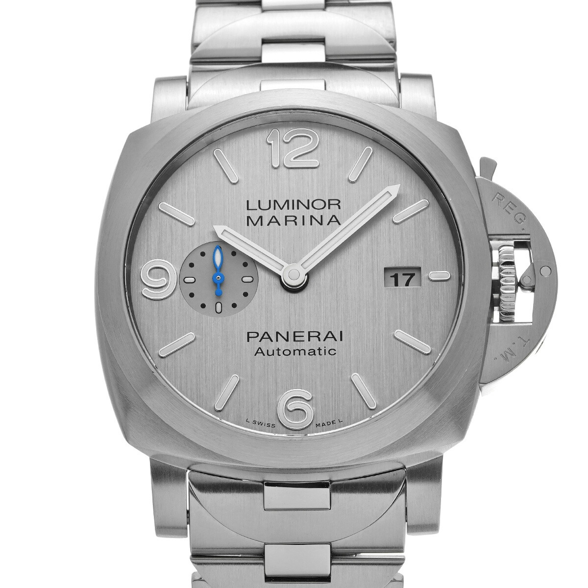 【楽天市場】パネライ PANERAI ルミノール マリーナ 44mm PAM00978 V番(2019年製造) シルバー メンズ 腕時計 ...