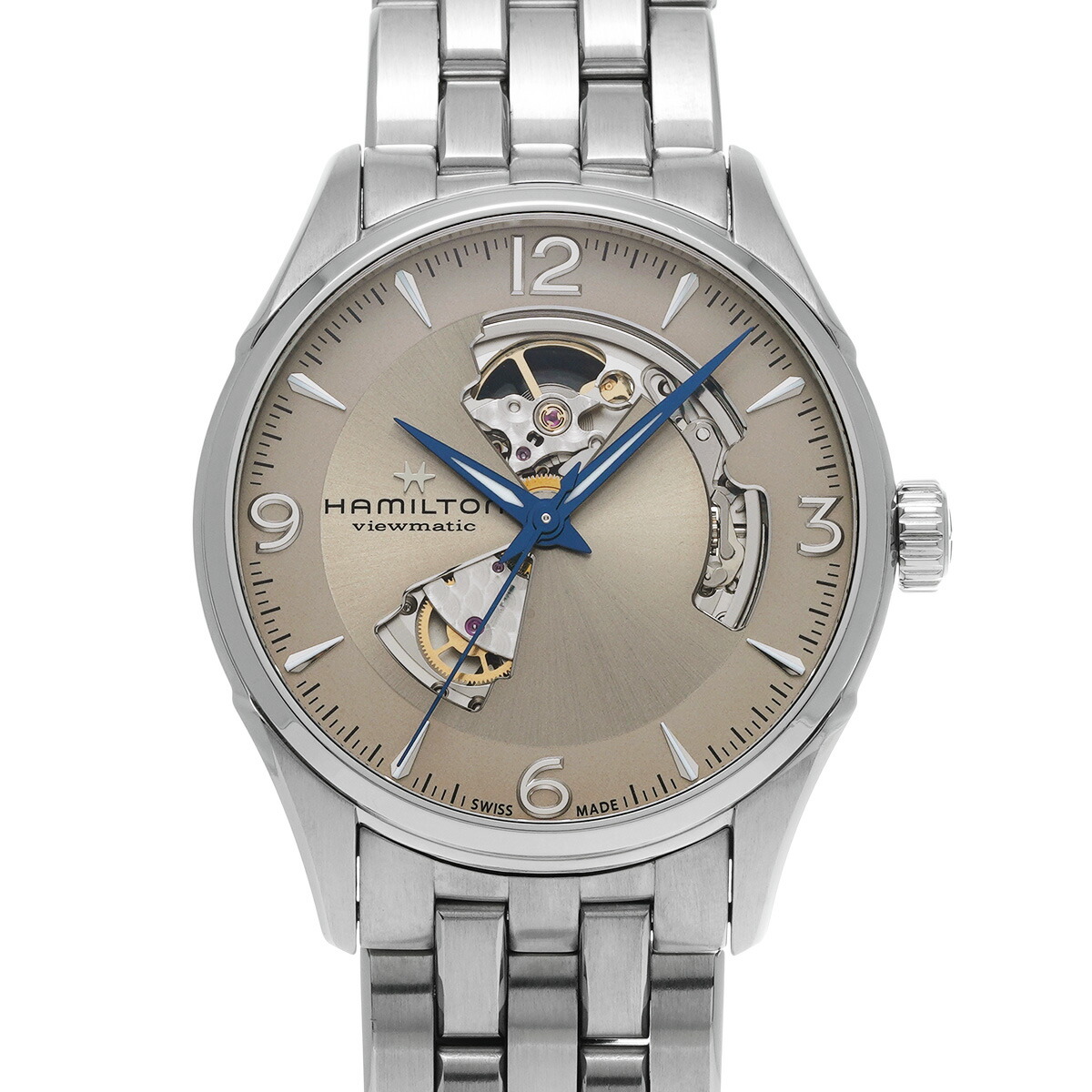 【楽天市場】ハミルトン HAMILTON ジャズマスター オープンハート オート H32705121 グレー メンズ 腕時計 ハミルトン 時計 ...