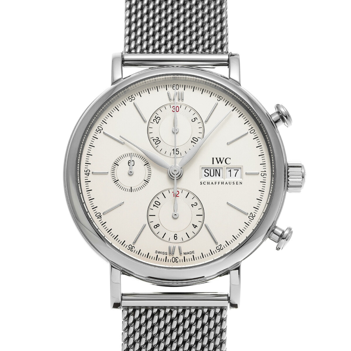 【楽天市場】インターナショナルウォッチカンパニー IWC ポートフィノ クロノグラフ IW391007 シルバー メンズ 腕時計 ...