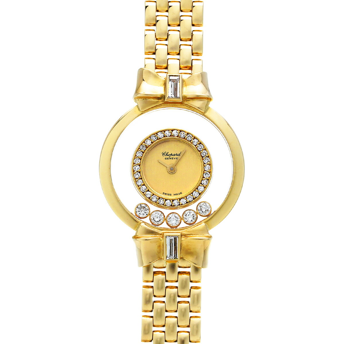 【楽天市場】ショパール Chopard ハッピーダイヤモンド リボン 4097/1 シャンパン/ダイヤモンド レディース 腕時計 ショパール ...