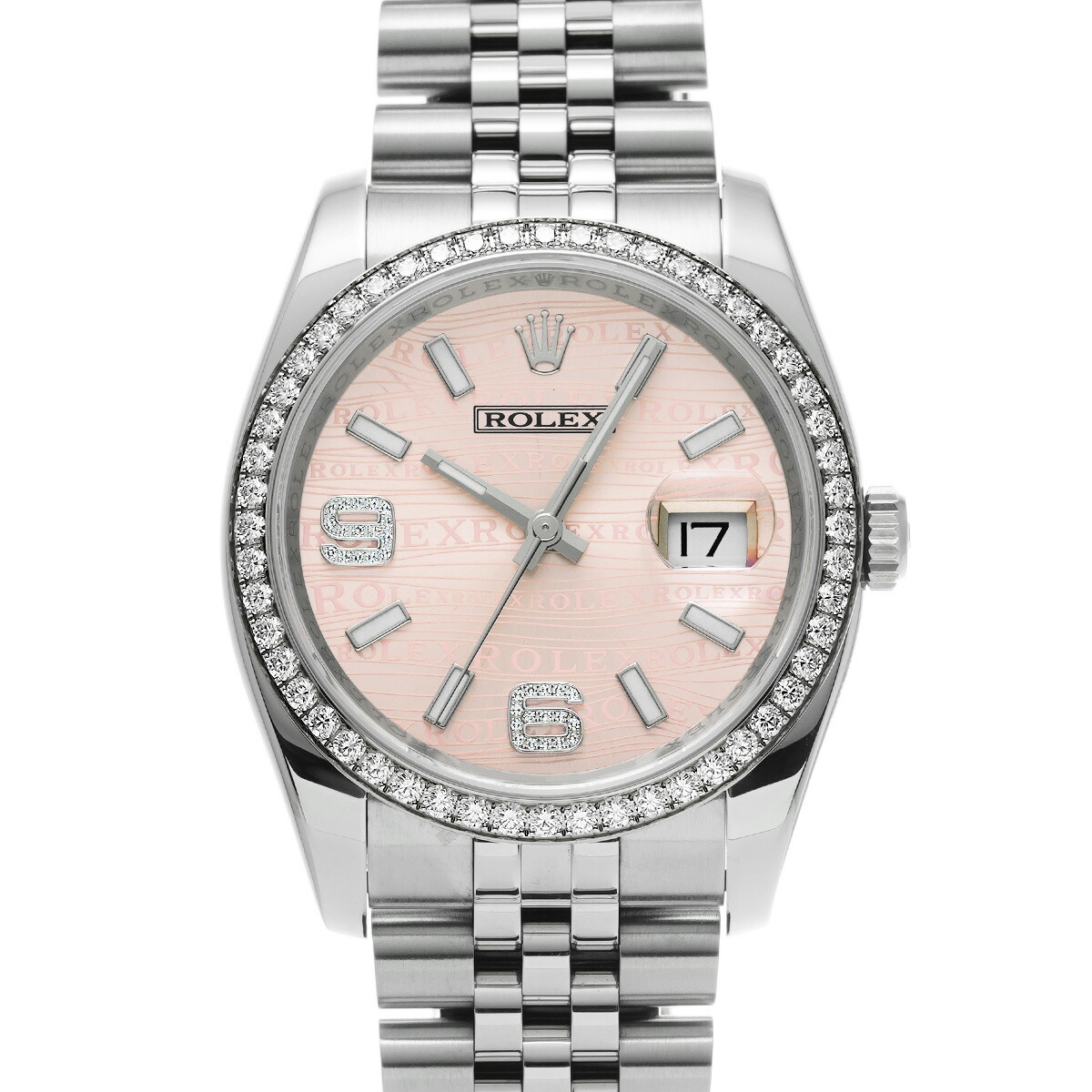 【楽天市場】【～6/11 最大3万円クーポン】ロレックス ROLEX デイトジャスト 116244 G番(2010年頃製造) ピンクウェーブ/ダイヤモンド メンズ 腕時計 ロレックス 時計 ...