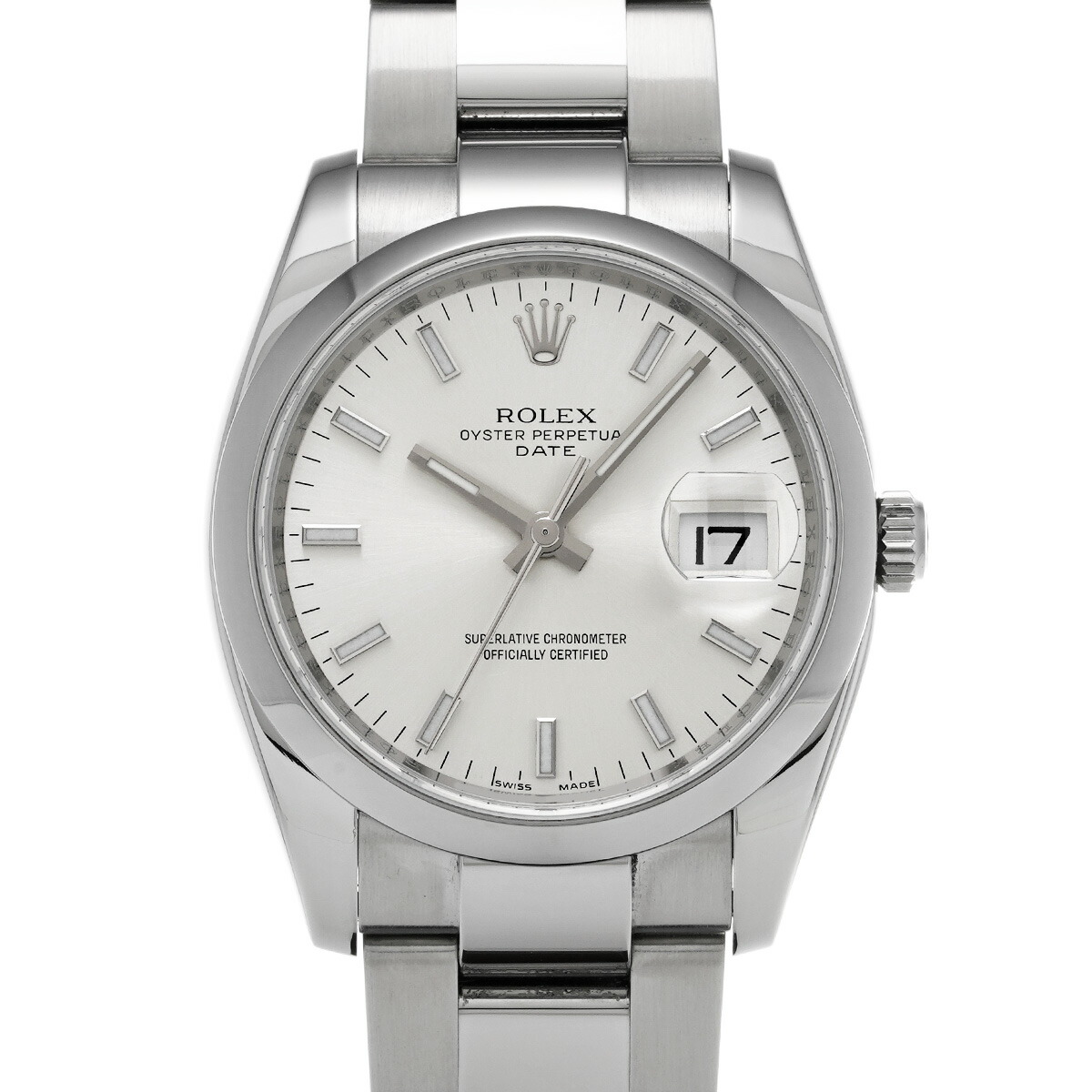 【楽天市場】ロレックス ROLEX オイスターパーペチュアル デイト 115200 M番(2007年頃製造) シルバー メンズ 腕時計 ...