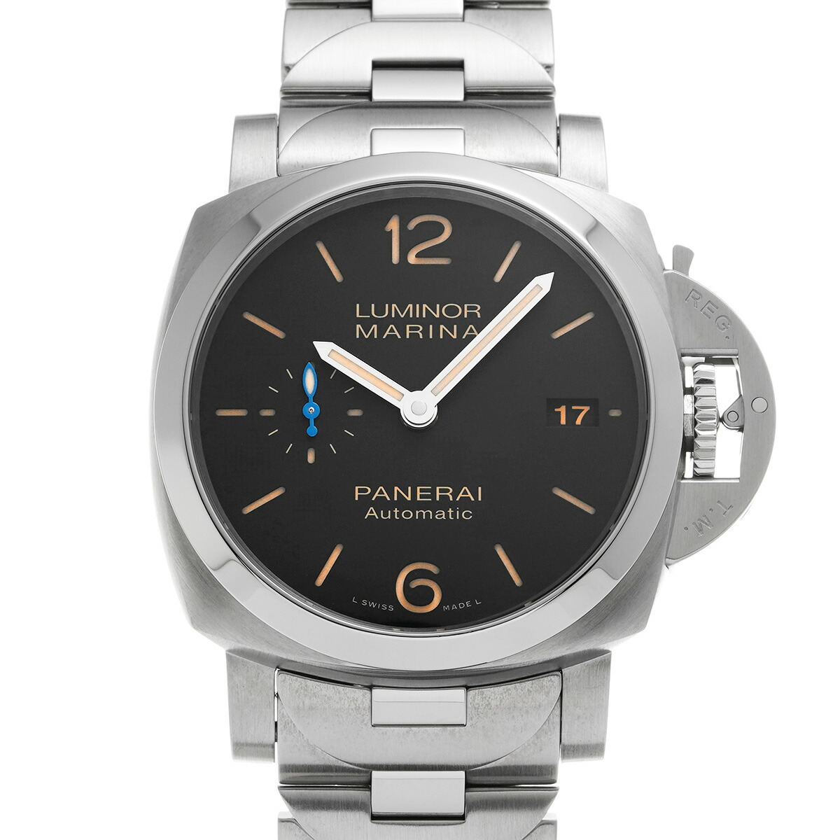 【楽天市場】パネライ PANERAI ルミノールマリーナ 1950 3デイズ アッチャイオ PAM00722 V番(2019年製造) ブラック ...