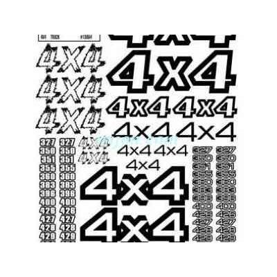 【楽天市場】PARMA/PSE 10664 4X4 Truck Logos, 6 x 8" Decal"：イリジョン