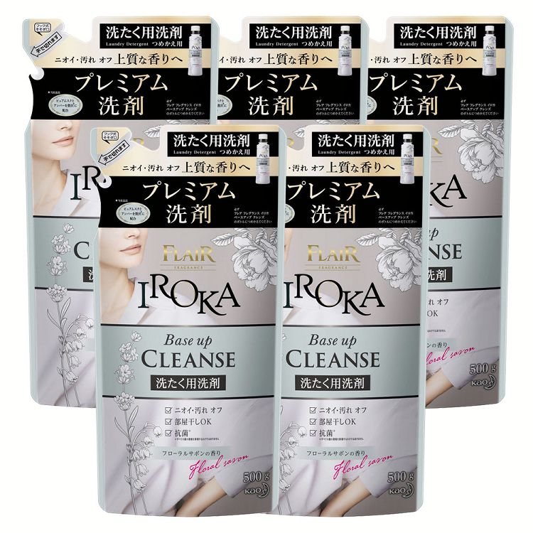 【楽天市場】【5個】IROKA洗剤 つめかえ用 500g FLAIR 洗剤 詰め替え 500g【iris_dl03】：アイリスオーヤマ公式 楽天市場店