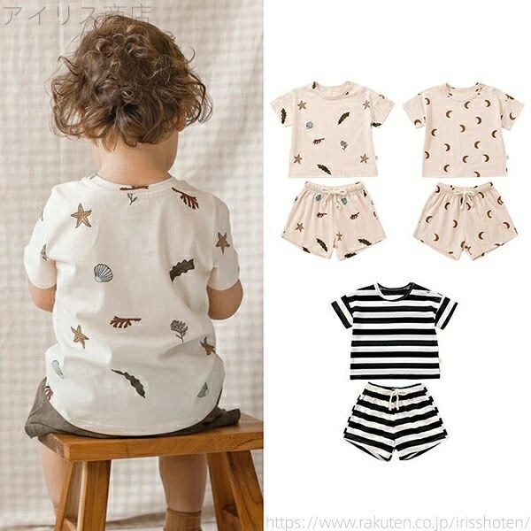 【楽天市場】【送料無料】セットアップ 2点セット キッズ 女の子 男の子 子供服 tシャツ 半袖 ハーフパンツ 半ズボン 韓国 夏服 おしゃれ ...