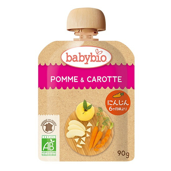 【楽天市場】【7/4～11限定最大400offクーポン】 ミトク ベビービオ ベビースムージー アップル・キャロット 90g：IRODORI（旧 彩食健美）