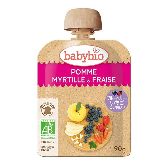 【楽天市場】【10/14～19限定最大300円offクーポン】ミトク ベビービオ ベビースムージー アップル・ブルーベリー・ストロベリー 90g：IRODORI（旧 彩食健美）