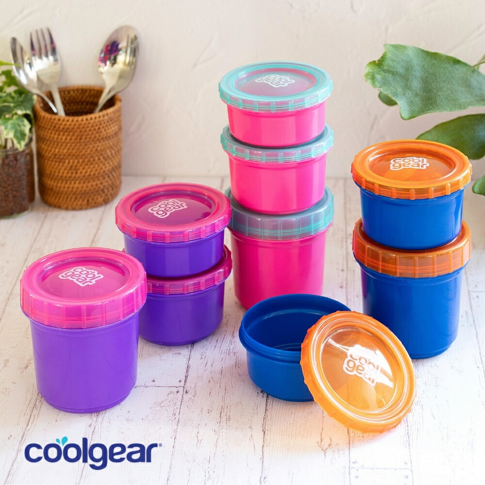 【楽天市場】cool gear Snack stacker Kids 容器 保存容器 保冷剤付き 3点 セット カップ ランチ：彩り空間