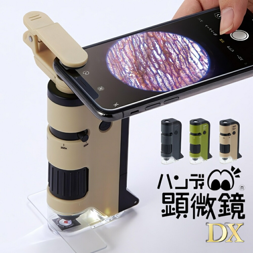 【楽天市場】レイメイ藤井 ハンディ顕微鏡 DX RXT1144 顕微鏡 小学生 子供用 ハンディ 自由研究：彩り空間