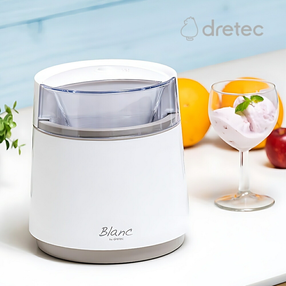 【楽天市場】【9月度月間優良ショップ】ドリテック ブラン・アイスクリームメーカー IM-600WT アイスクリームメーカー 家庭用 お家カフェ 機械 クリームソーダ 手作りアイス：彩り空間ホームライフ