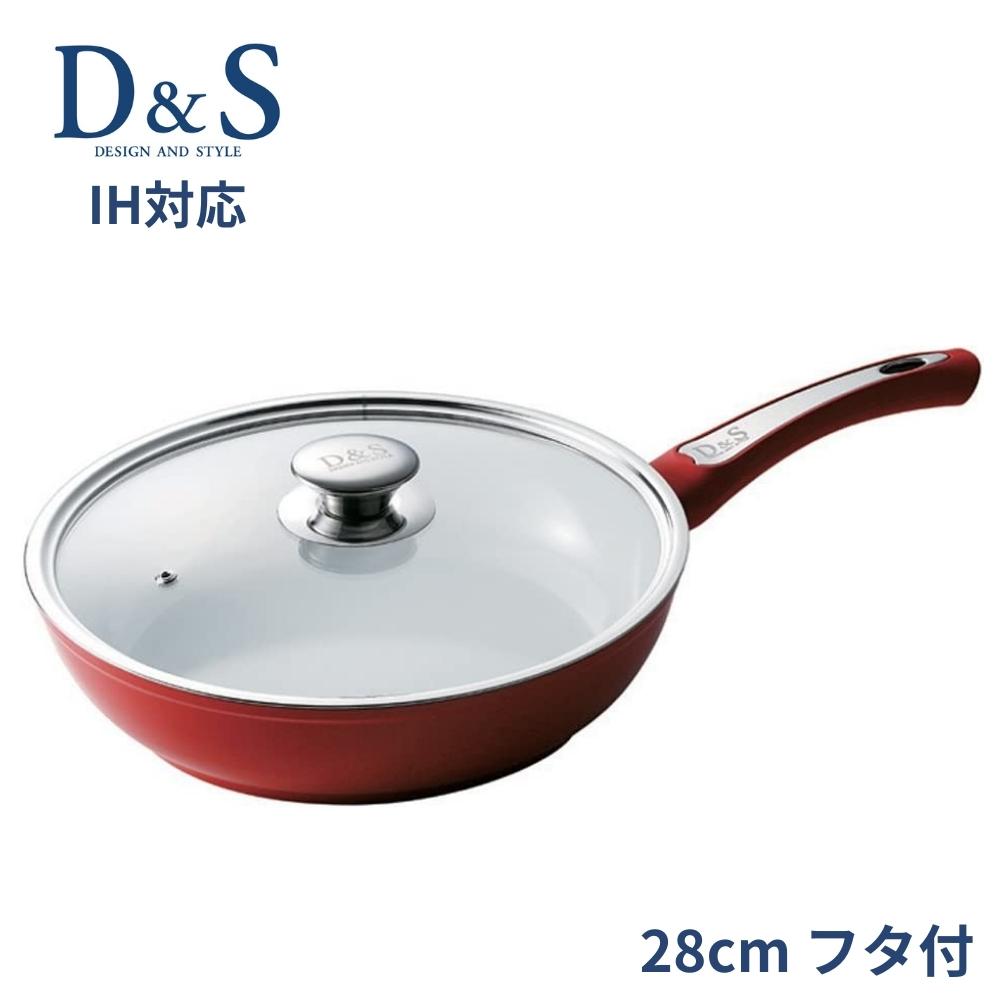 【楽天市場】D&S フォージド フライパン 28cm フタ付 IH対応 PFOA セラミック 直火 ガスコンロ ラジエントヒーター シーズーヒーター ih対応 蓋 白 温活：彩り空間ホームライフ