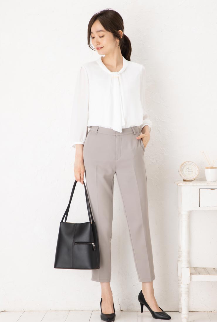 【楽天市場】パンツ ボトムス レディース 入学式 入園式 卒業式 黒 【メール便 送料無料12】【S～LL】ダブルクロスストレッチセンター ...