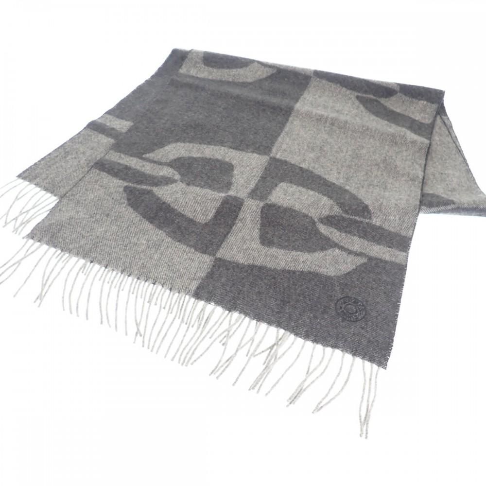 【楽天市場】【中古】エルメス HERMES シェーヌ・ダンクル・オプティック H394070T_02 マフラー カシミヤ アントラサイト ...