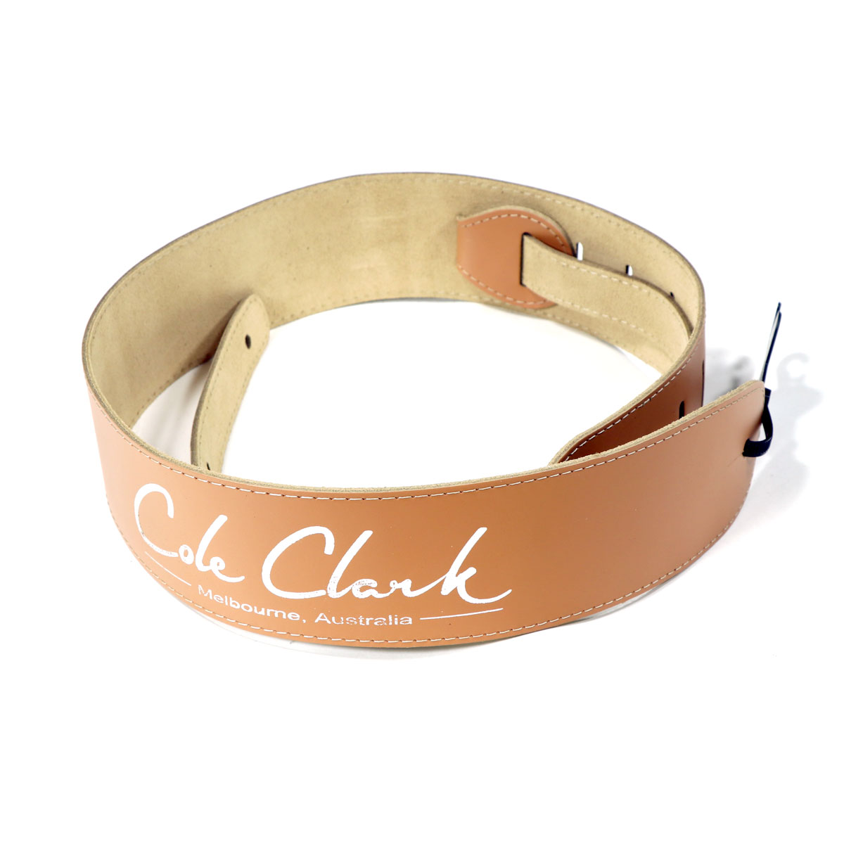 【楽天市場】Cole Clark / STRAP - LEATHER - Tan with Silver コールクラーク ストラップ：イシバシ ...