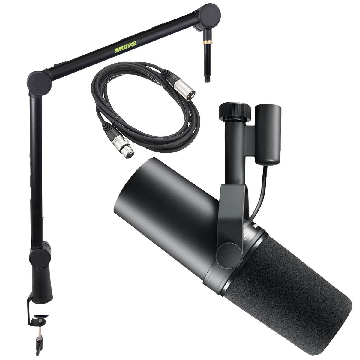 【楽天市場】SHURE シュア / SM7B [SH-BROADCAST1 ＆ 5mマイクケーブル セット] スタジオマイクロフォン ...