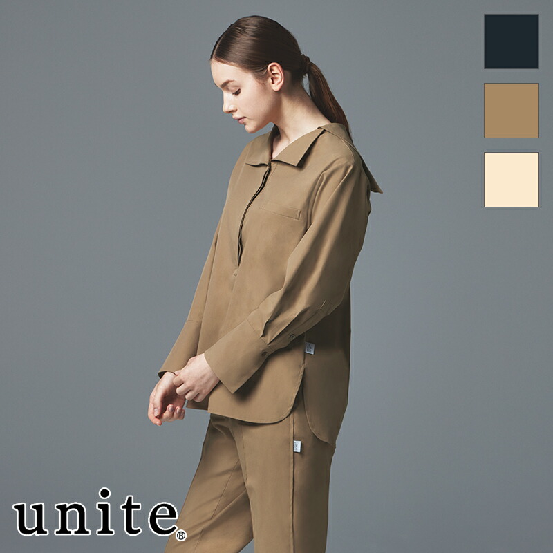【楽天市場】白衣 トップス 長袖 [女性用] DOM-0007 UNITE DIVISION OF ME unite ユナイト CHITOSE チトセ 医療白衣 看護師 ナース 医師 ドクター ...