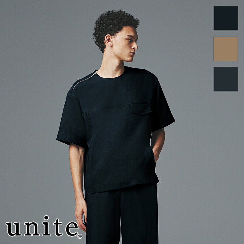 【楽天市場】白衣 スクラブ 半袖 [男女兼用] DOM-0021 UNITE DIVISION OF ME unite ユナイト CHITOSE チトセ 医療白衣 看護師 ナース 医師 ...