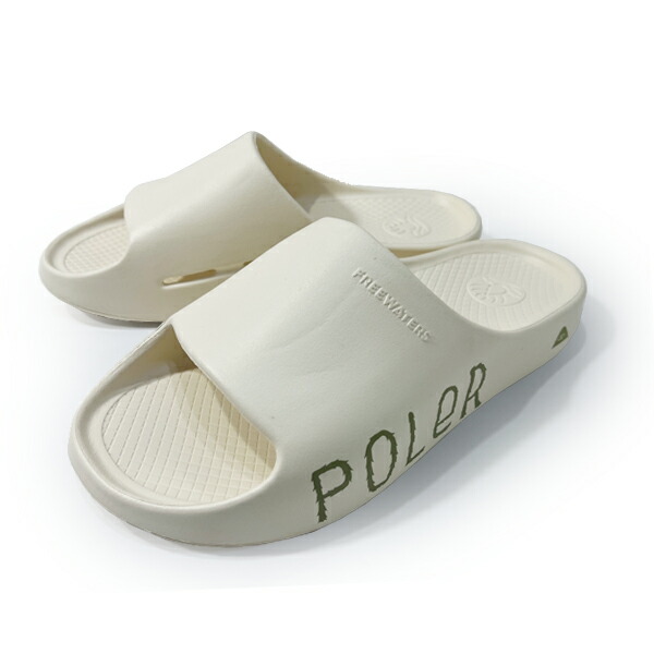 【楽天市場】POLER(ポーラー)freewaterxPOLeRFREEWATERSフリーウォーターズ CLOUD9 SLIDE White/Black(キャンプ)(アウトドア)：iS ...