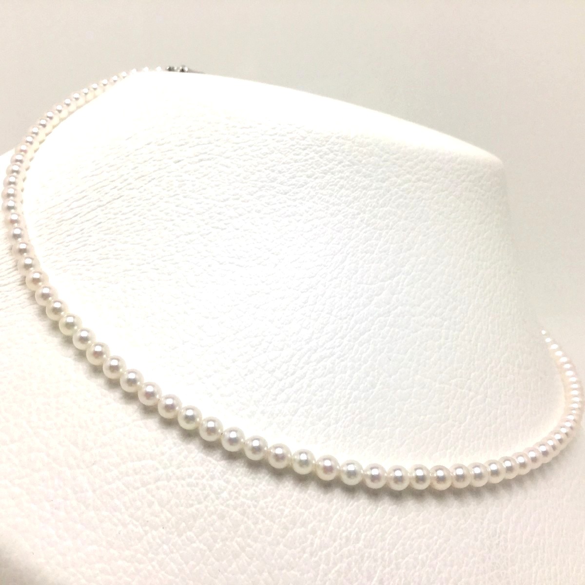 【楽天市場】真珠 ネックレス パール 鑑別 アコヤ真珠 3.5-4.0mm ホワイト シルバー クラスップ 79224 イソワパール：伊勢志摩 ...
