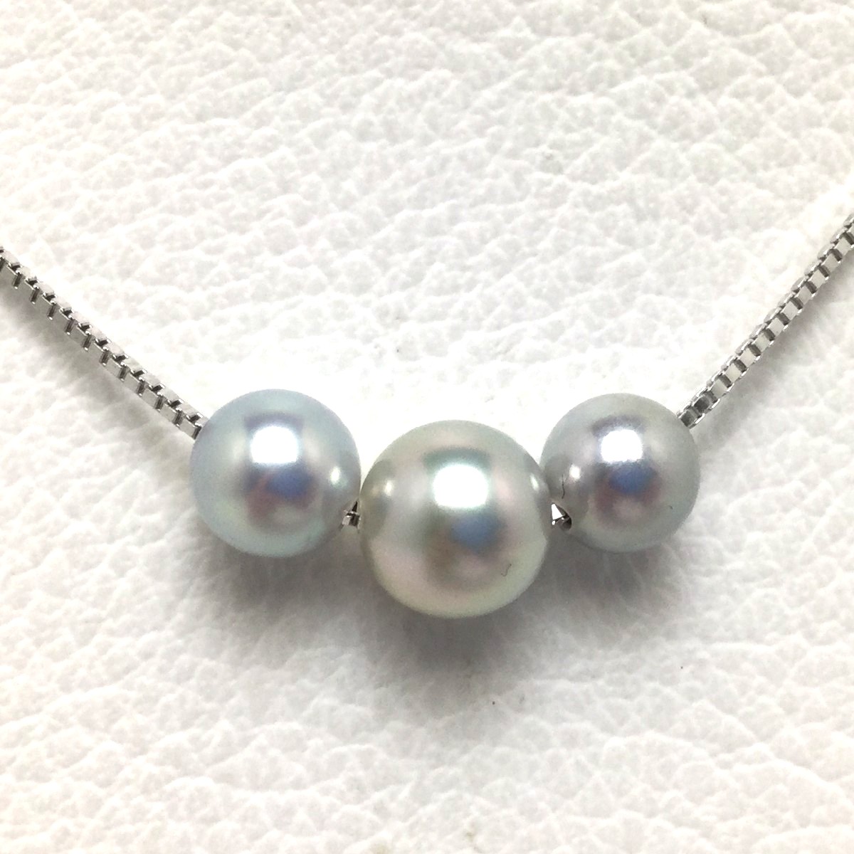 【楽天市場】真珠 ペンダント パール アコヤ真珠 7.4mm 7.4mm 8.3mm ホワイトシルバーブルー シルバー スライドチェーン ...