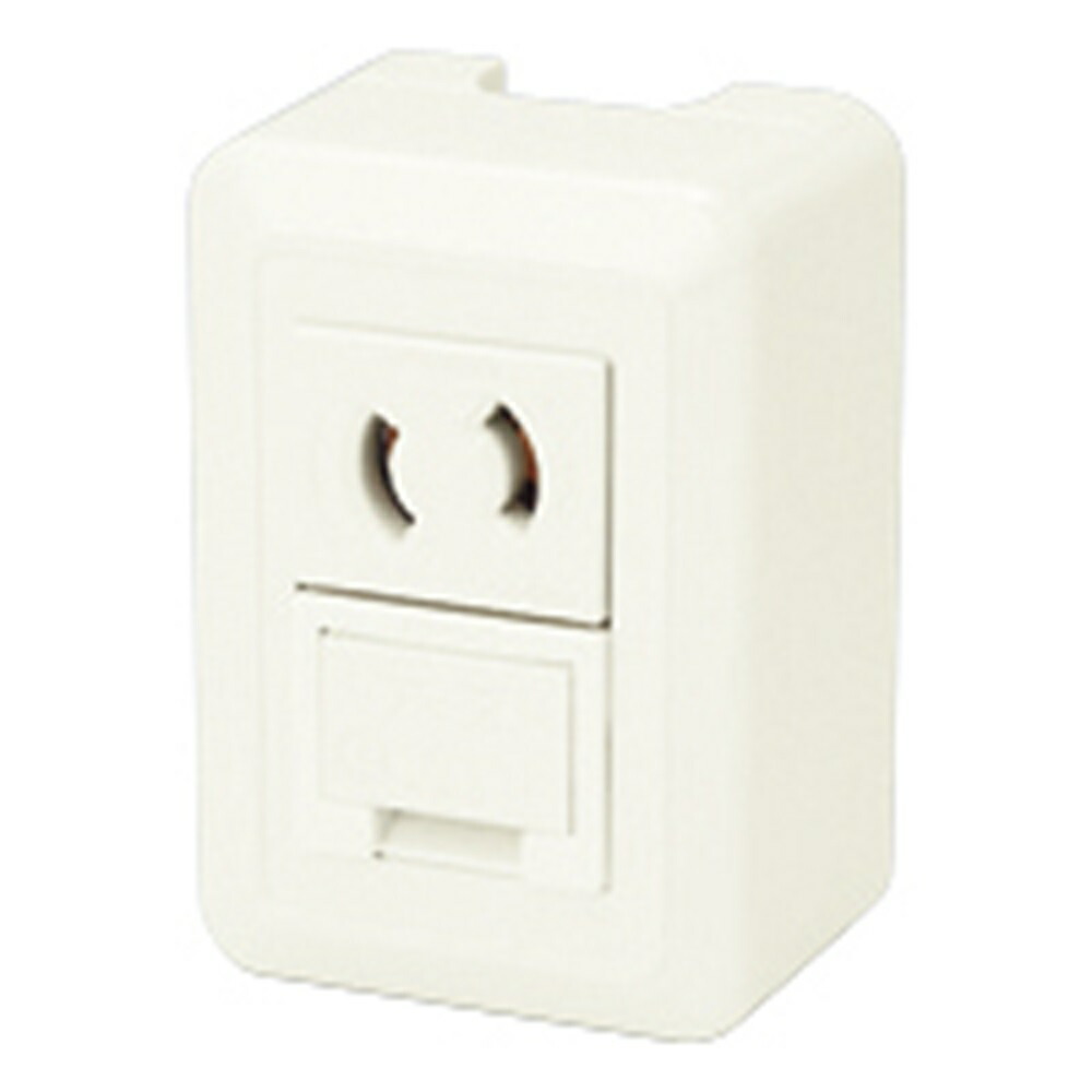 【楽天市場】【返品可 保証有】 露出形アースターミナル付抜止シングルコンセント ピュアホワイト CSS-9E(PW)：電材センタ一成