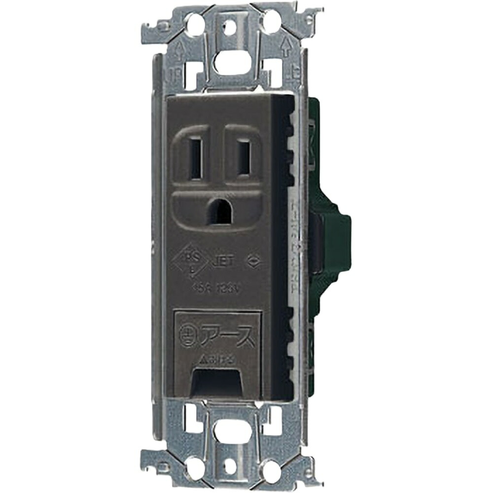 【楽天市場】【返品可 保証有】 アドバンスシリーズ 埋込アースターミナル付接地コンセント 金属枠付 グレー WTL11313H：電材センタ一成