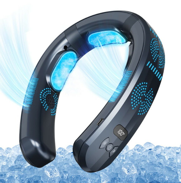 【楽天市場】ネッククーラー 首掛け扇風機 【冷暖両用】3つ冷却プレード付き 瞬間冷却 瞬間加熱 羽なし扇風機 6000mAh超大容量 長時間 ...