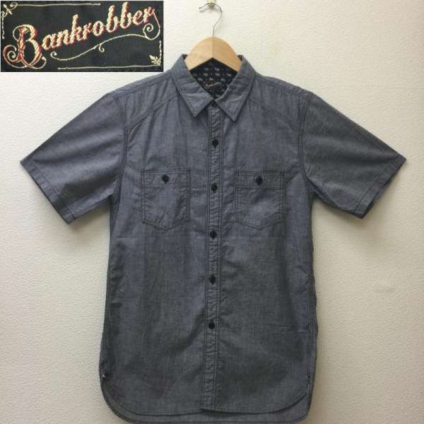 【楽天市場】BANKROBBER バンクロバー 半袖 シャツ、ブラウス Shirt, Blouse シャンブレー ワークシャツ 隠しボタン ...