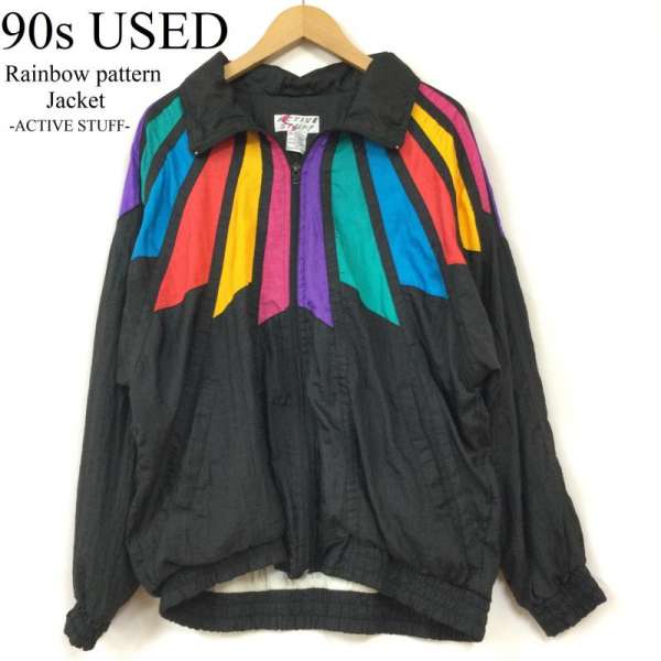 【楽天市場】USED/古着 USED古着 ジャンパー、ブルゾン ジャケット、上着 Jacket ACTIVE STUFF 90s 古着 ...