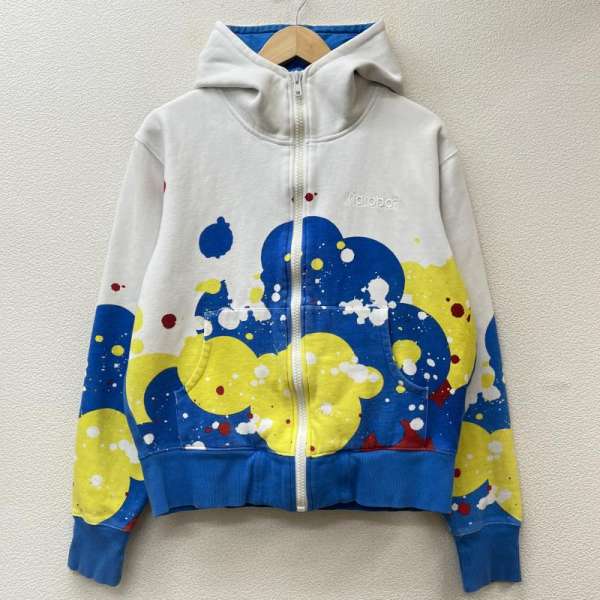 【楽天市場】USED 古着 長袖 パーカー Hooded Sweatshirt, Hoodie Kidrobot キッドロボット 水玉柄 フル ...