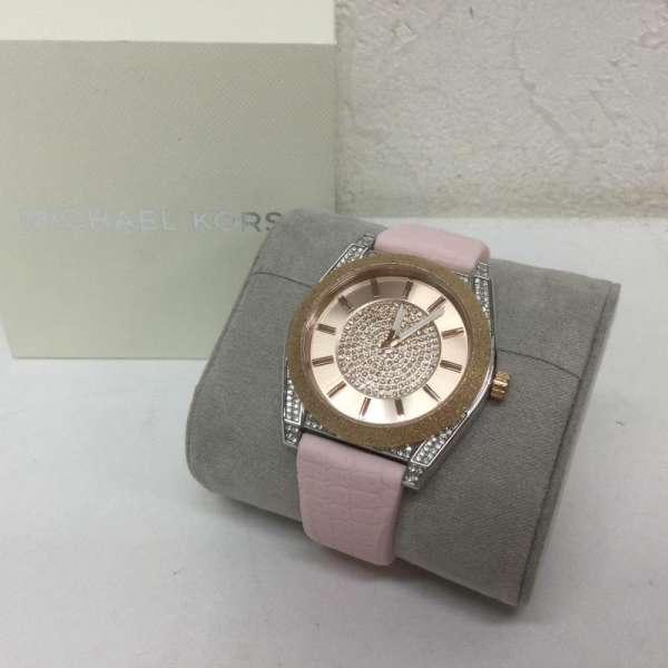 【楽天市場】マイケルコース MK-6704 CHANNIHG ストーン埋め込 アニマルパーターンラバーベルト クォーツ アナログ腕時計 箱付 ...