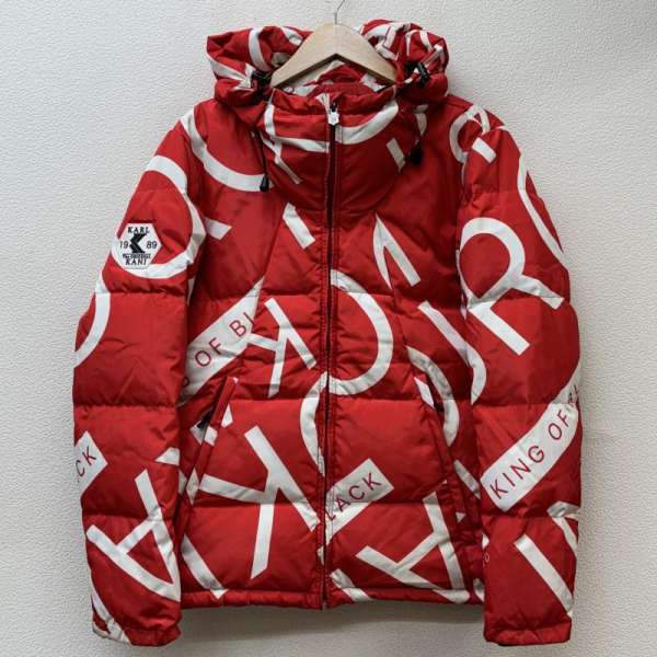 【楽天市場】KARL KANI カールカナイ ダウンジャケット ジャケット、上着 Jacket 203K1704 ビッグロゴ 総柄 ナイロン ...