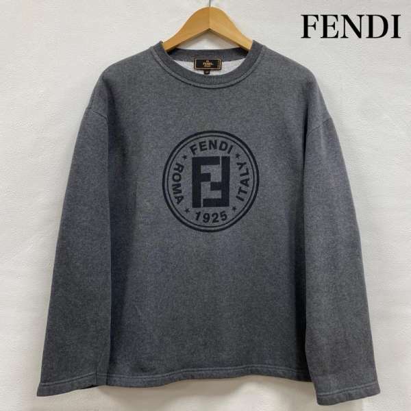 【楽天市場】FENDI フェンディ 長袖 トレーナー Sweat, Sweatshirt オールド クルーネック スウェット サークルロゴ ...