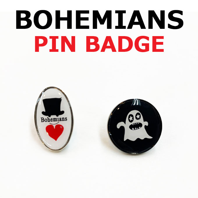 【楽天市場】Bohemians (ボヘミアンズ) PIN BADGE ピンバッジLOVE&HAT ラブアンドハット BOGEY ボギー ...