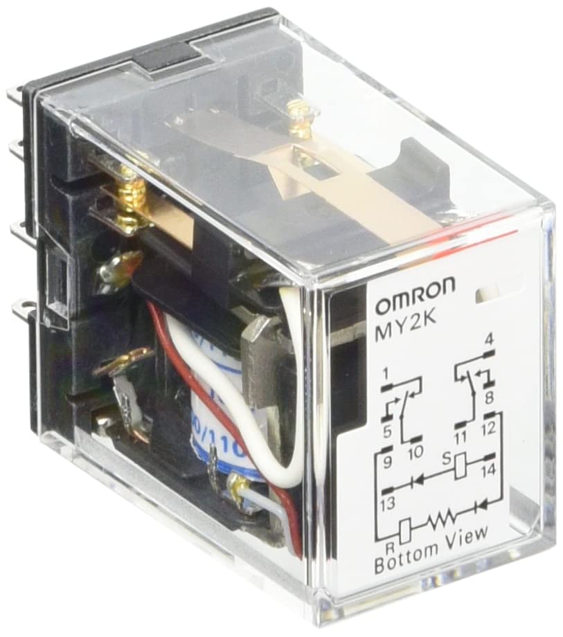 【楽天市場】omron ミニパワーリレー ラッチング形 2極シングル接点 プラグイン端子 表示灯なし(正式製品型番:MY2K AC100 ...