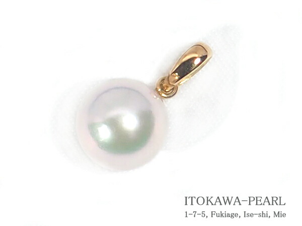 【楽天市場】あこや真珠ペンダントトップ＜8.5mm＞K18YG P-8428：糸川真珠オンラインショップ