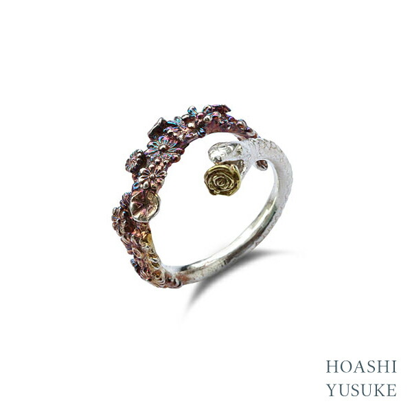 【楽天市場】HOASHI YUSUKE ホアシユウスケ 【 JOY からだが半分花になったヘビ 】[ 正規品 ] リング 指輪 蛇 スネーク ...