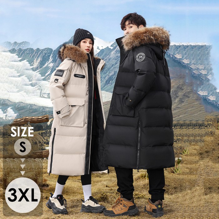 【楽天市場】90%ダウン ダウンコート レディース メンズ ロングコート 人気 ペアルック 超ロング タヌキ ファー 軽量 撥水 防風 暖かい ...